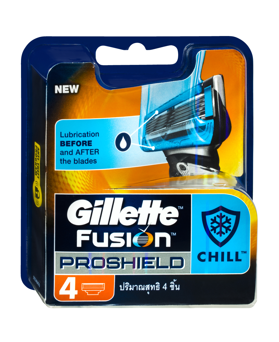 Gillette | Fusion5 ProShield Chill Blades Refill 4 Pack | Shaver Shop
